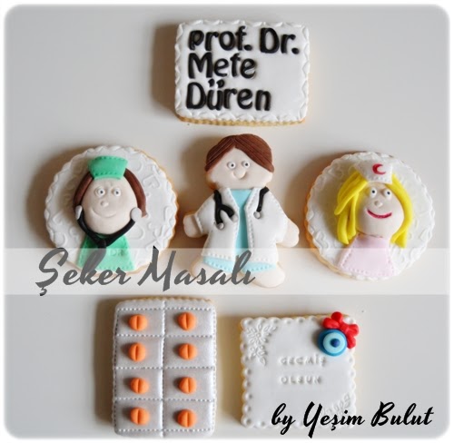şeker masalı: PROF.DR METE DÜREN İÇİN HEDİYE KURABİYELER