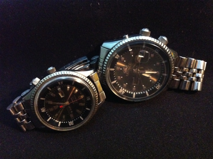 watch my watch: orient 8 beat diver medium size manual winding vintage ...