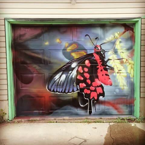 GRAFFITI COLLECTION IDEAS: Beauty butterfly graffiti at Toronto