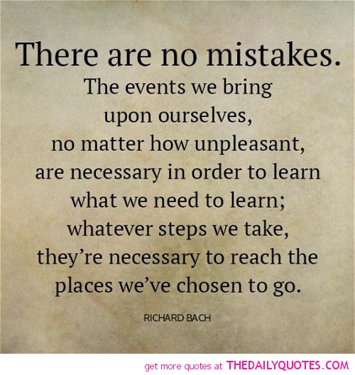 The New Age Nerd: The IMPORTANCE Of Turning Our Mistakes Into MISSTEPS..!!!