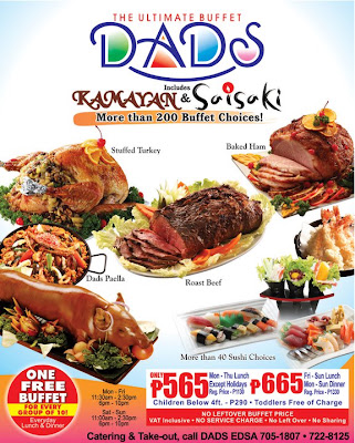 FOODIE WIFEY MAMA :::: Dad's Ultimate Buffet - West Avenue, Quezon City
