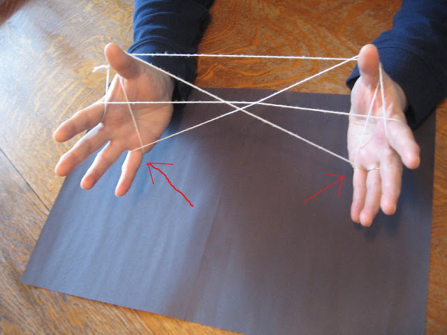 Almost Unschoolers: The Eiffel Tower String Trick - Step by Step