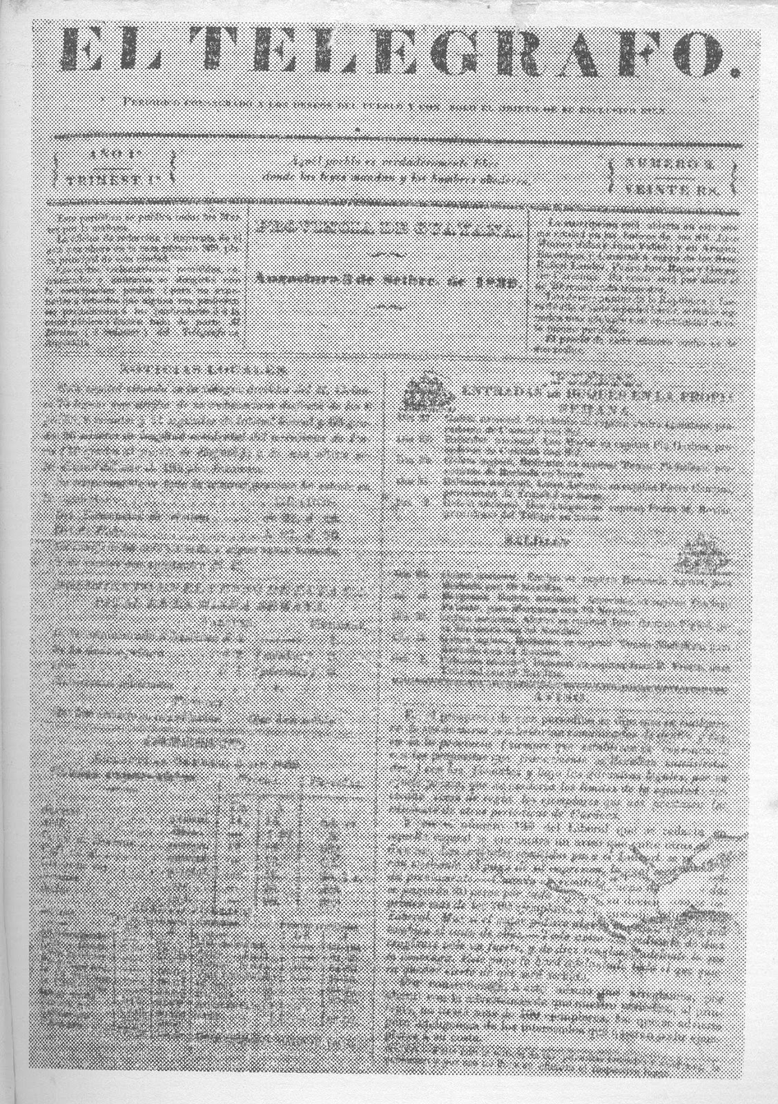 Crónicas Angostureñas / Américo Fernández: EL TELÉGRAFO primer ...