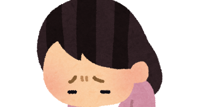 反省・後悔のイラスト（女性） | かわいいフリー素材集 いらすとや