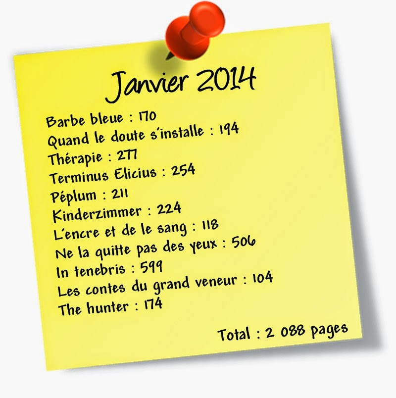 Ce-livres-et-fourneaux: Défi 1 mois -> 1 000 pages : Bilan Janvier 2014