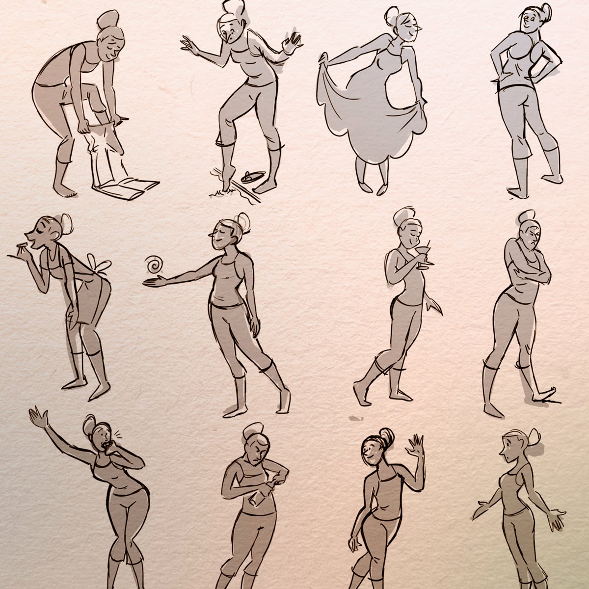 Learning drawing principles: gestures