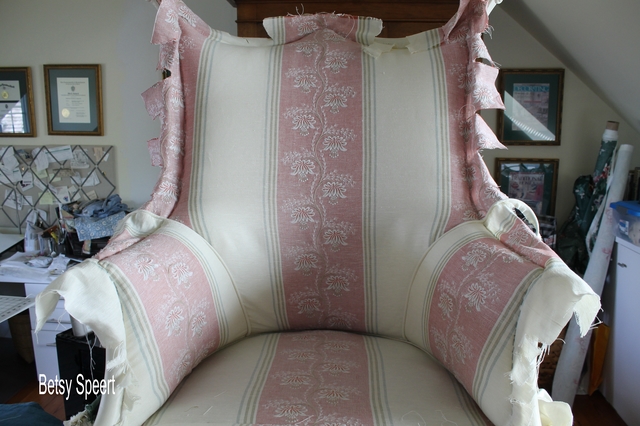 Betsy Speert's Blog: Upholstering the Inside Back of a Chair: Chapter 4