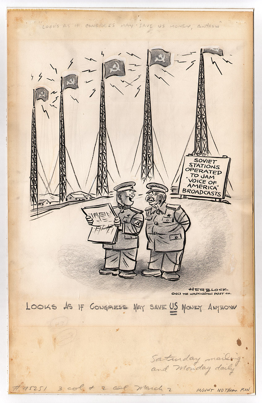 ComicsDC: Herblock cartoon for sale on e-bay