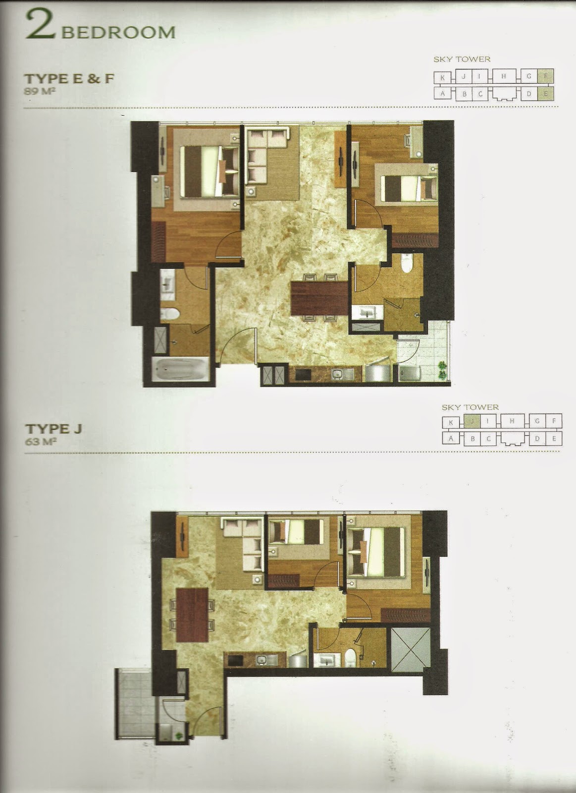 2 Bed Room ~ Apartemen Setiabudi Residence Jakarta