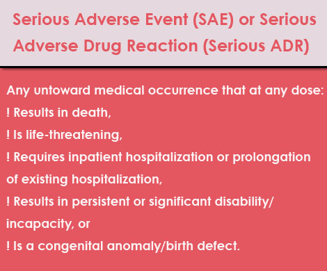 Clinnovo News: Serious Adverse Event (SAE)or Serious Adverse Drug ...