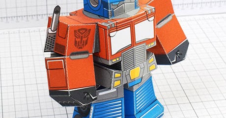 Transformers: Optimus Prime Paper Toy | Paperized Crafts