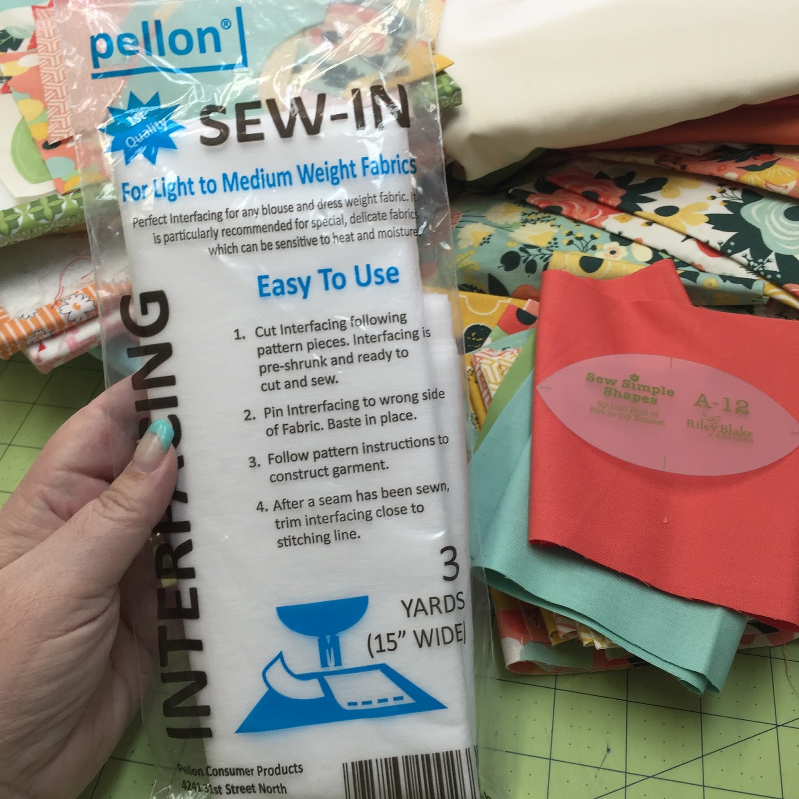 Bee In My Bonnet: Sew Simple Shapes - Tutorial using Pellon for Easy ...