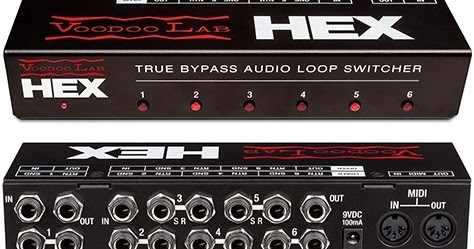 Gear Otaku: Voodoo Lab HEX 発売。MIDI 対応、トゥルーバイパスループ x 6のコンパクトなオーディオスイッチャー
