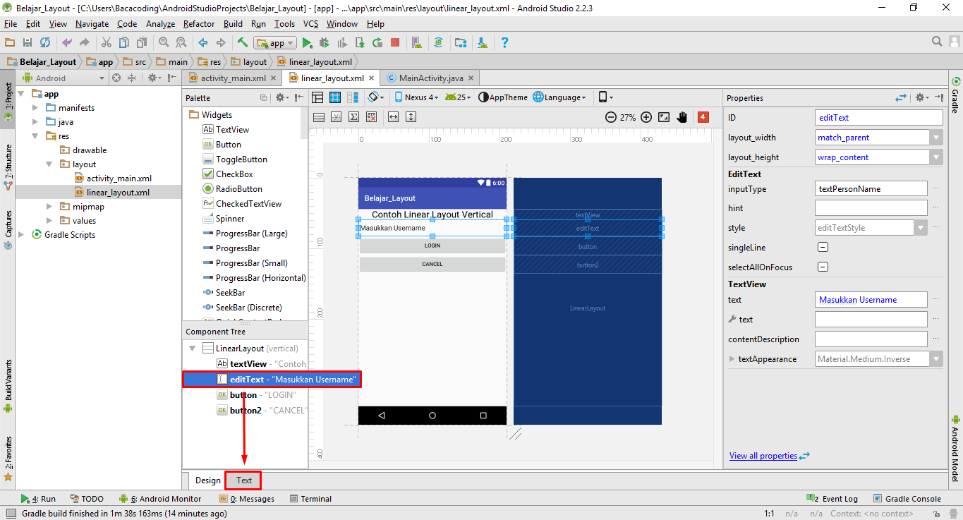 Cara Mudah Belajar Layout di Android Studio ~ Domo Teknologi