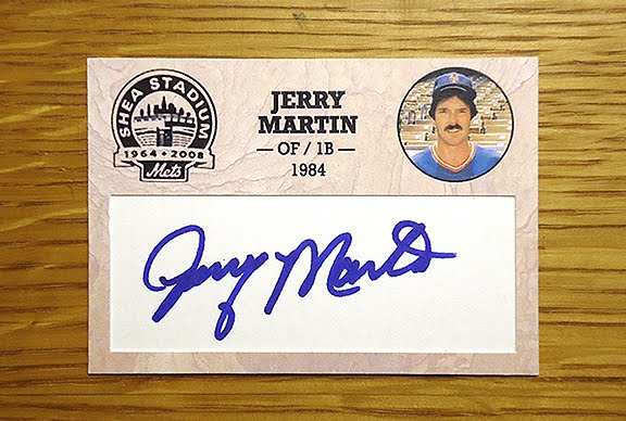 The Amazing Shea Stadium Autograph Project: #310) JERRY MARTIN