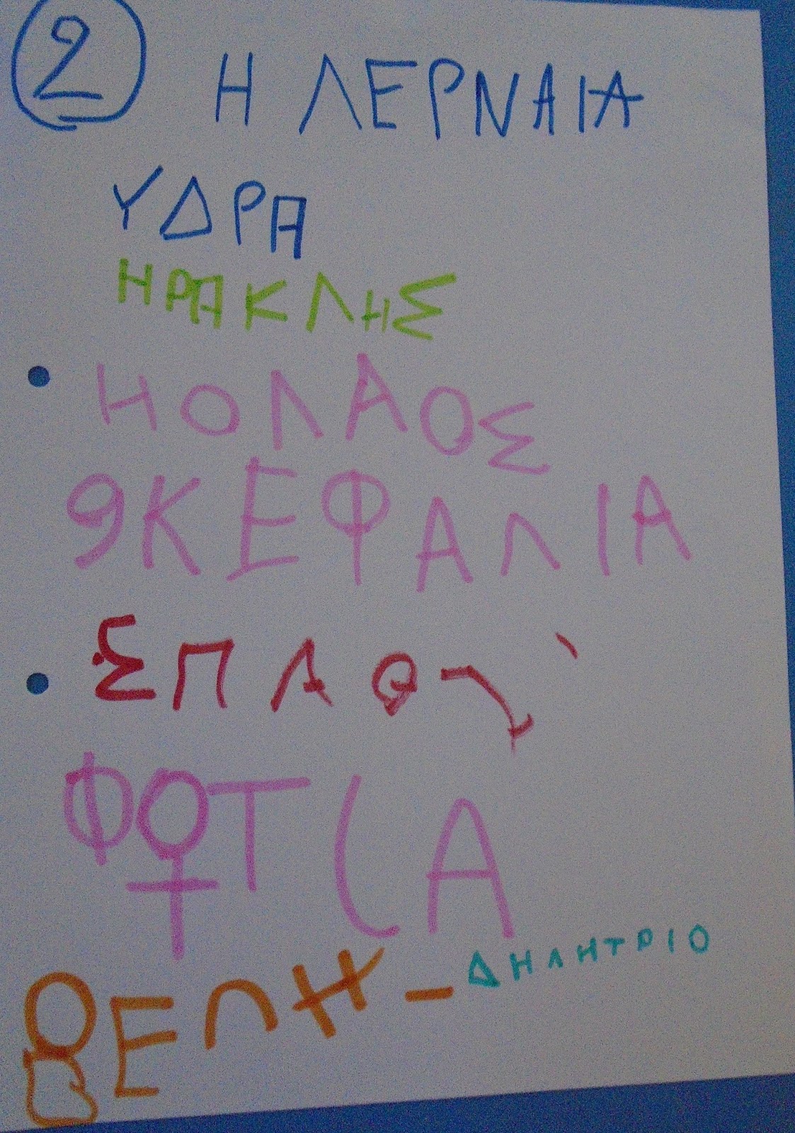 5 ΝΗΠΙΑΓΩΓΕΙΟ ΚΑΛΑΜΑΤΑΣ : 2ος ΑΘΛΟΣ ΤΟΥ ΗΡΑΚΛΗ-Η ΛΕΡΝΑΙΑ ΥΔΡΑ-ΕΛΛΗΝΙΚΗ ...