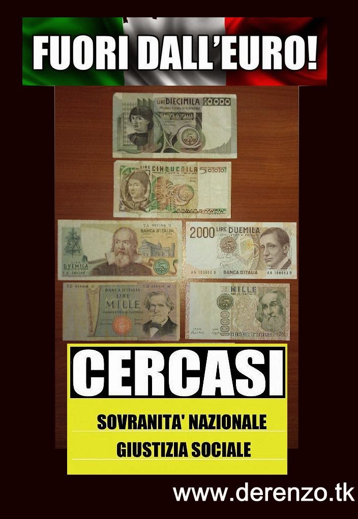 De Renzo Domenico Dante: FUORI L'ITALIA DALL'EURO