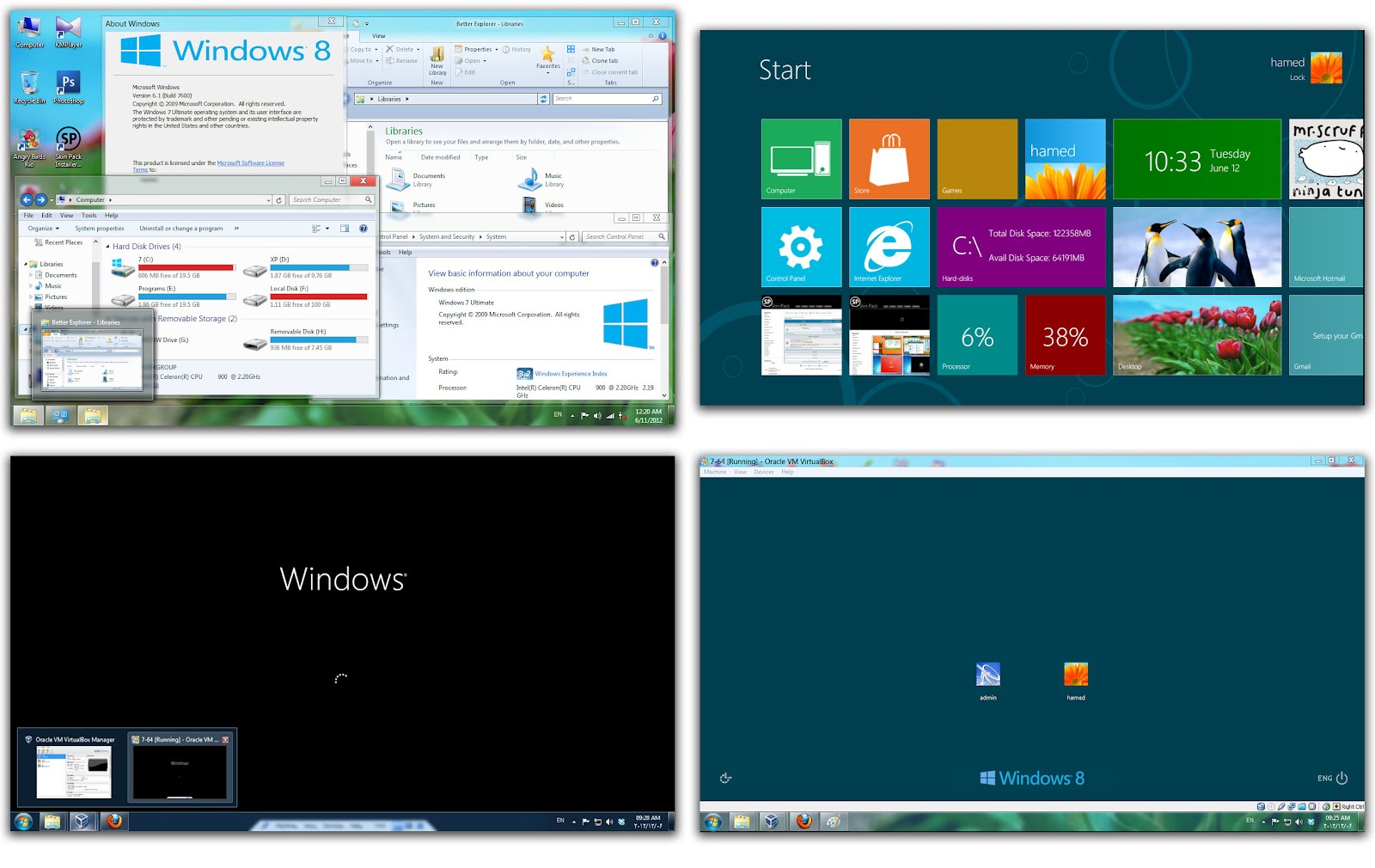 Changing the theme of Windows 7 to Windows 8 - Share It Out
