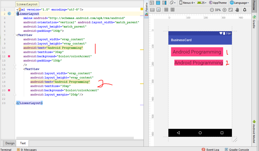Android Development: Working with XML