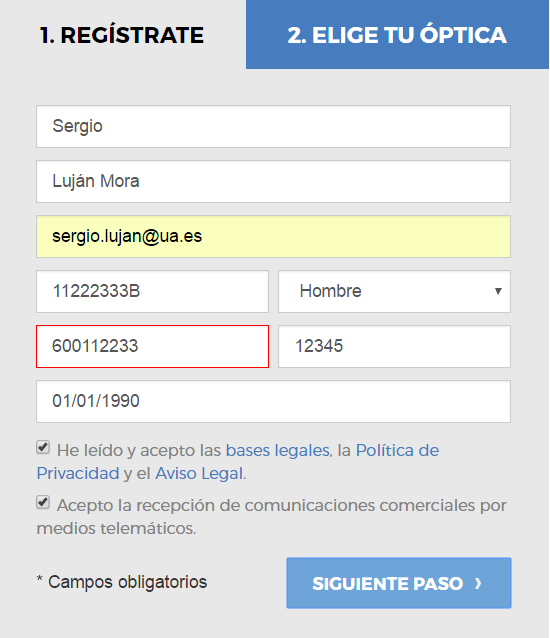 Accesibilidad en la Web: Ejemplo de que usar el placeholder es una mala ...