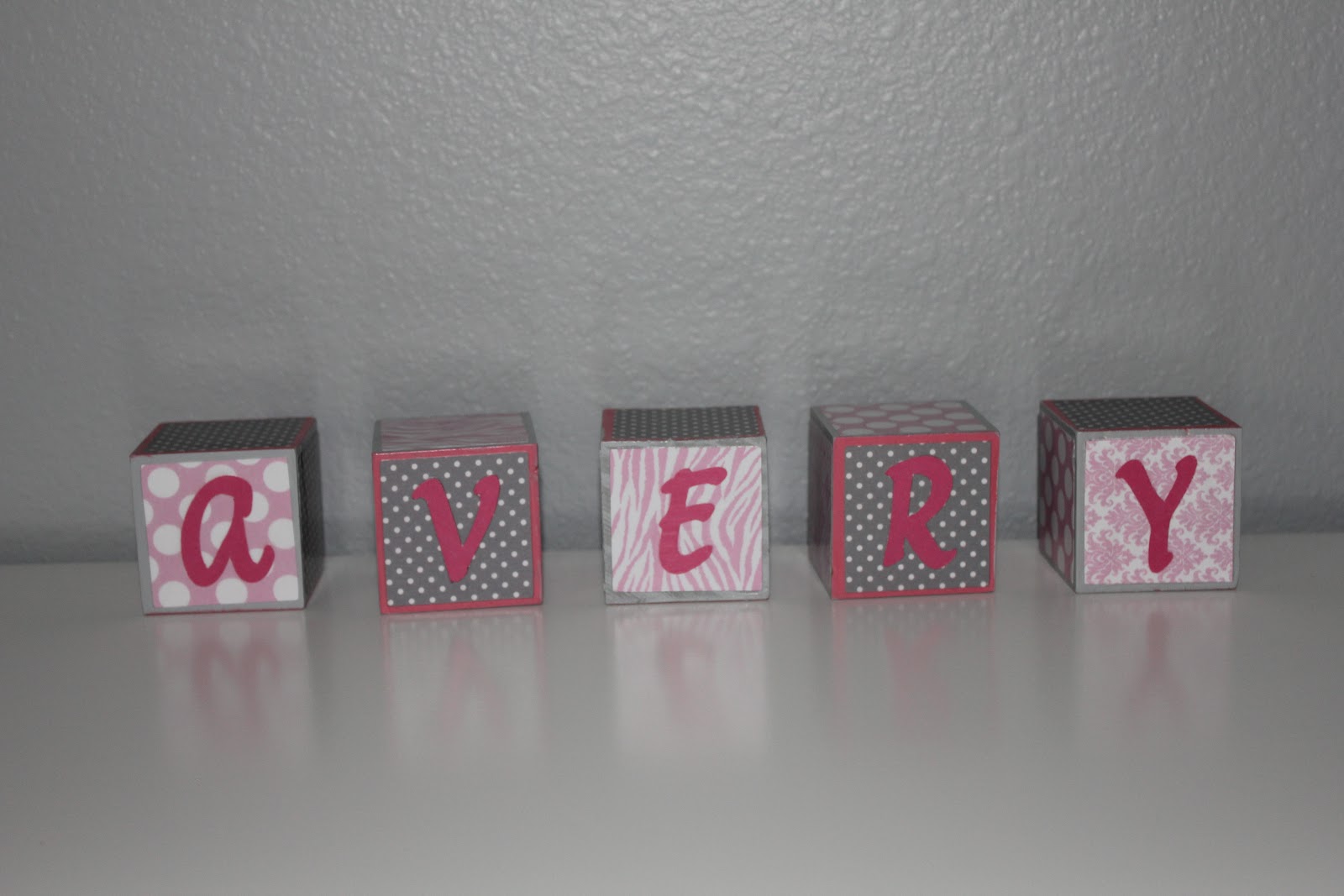 simply made with love: Baby Name Blocks