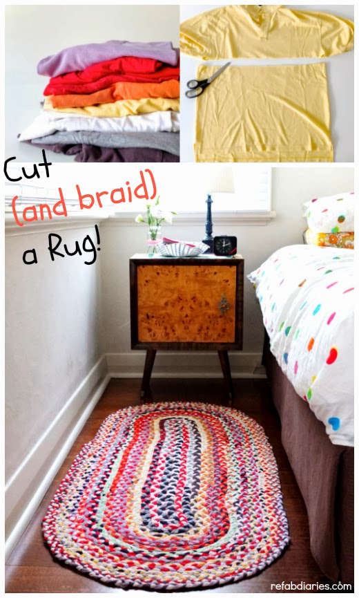 Upcycle: Old t-shirts - New rug! | the ReFab Diaries
