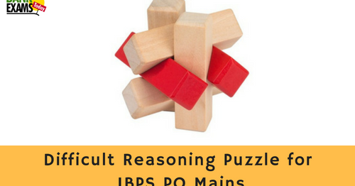 Difficult Reasoning Puzzle For IBPS PO Mains BankExamsToday difficult-reasoning-puzzle-for-ibps-po-mains-bankexamstoday
