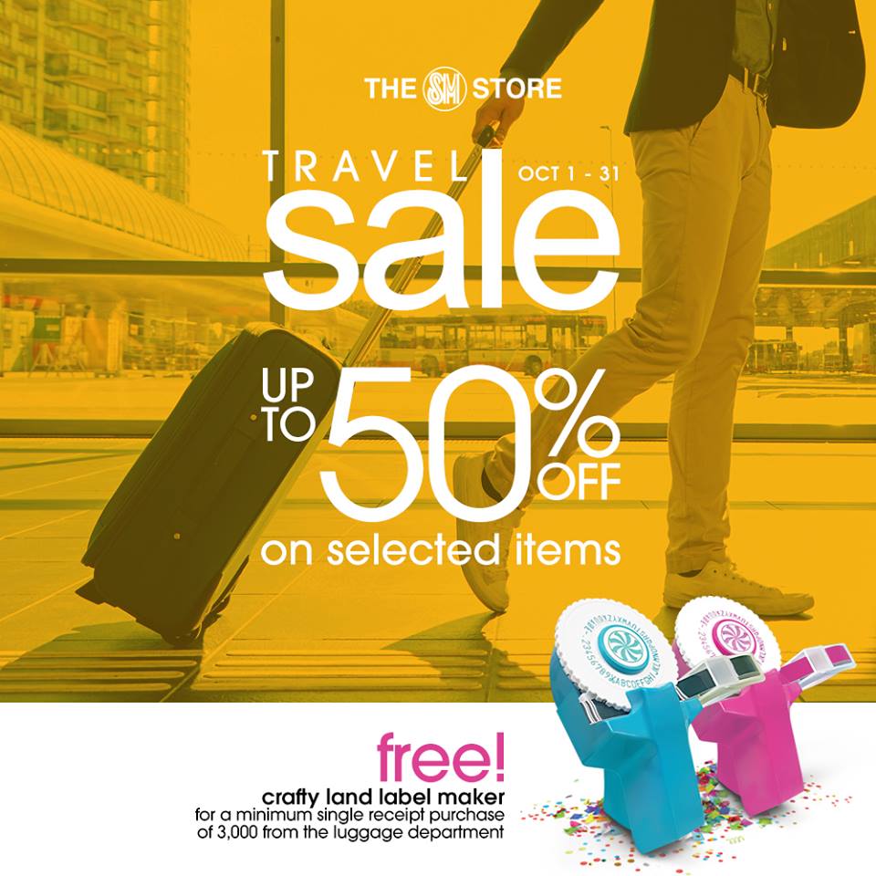 Manila Shopper: SM Stores Travel Gear SALE: Oct 2017