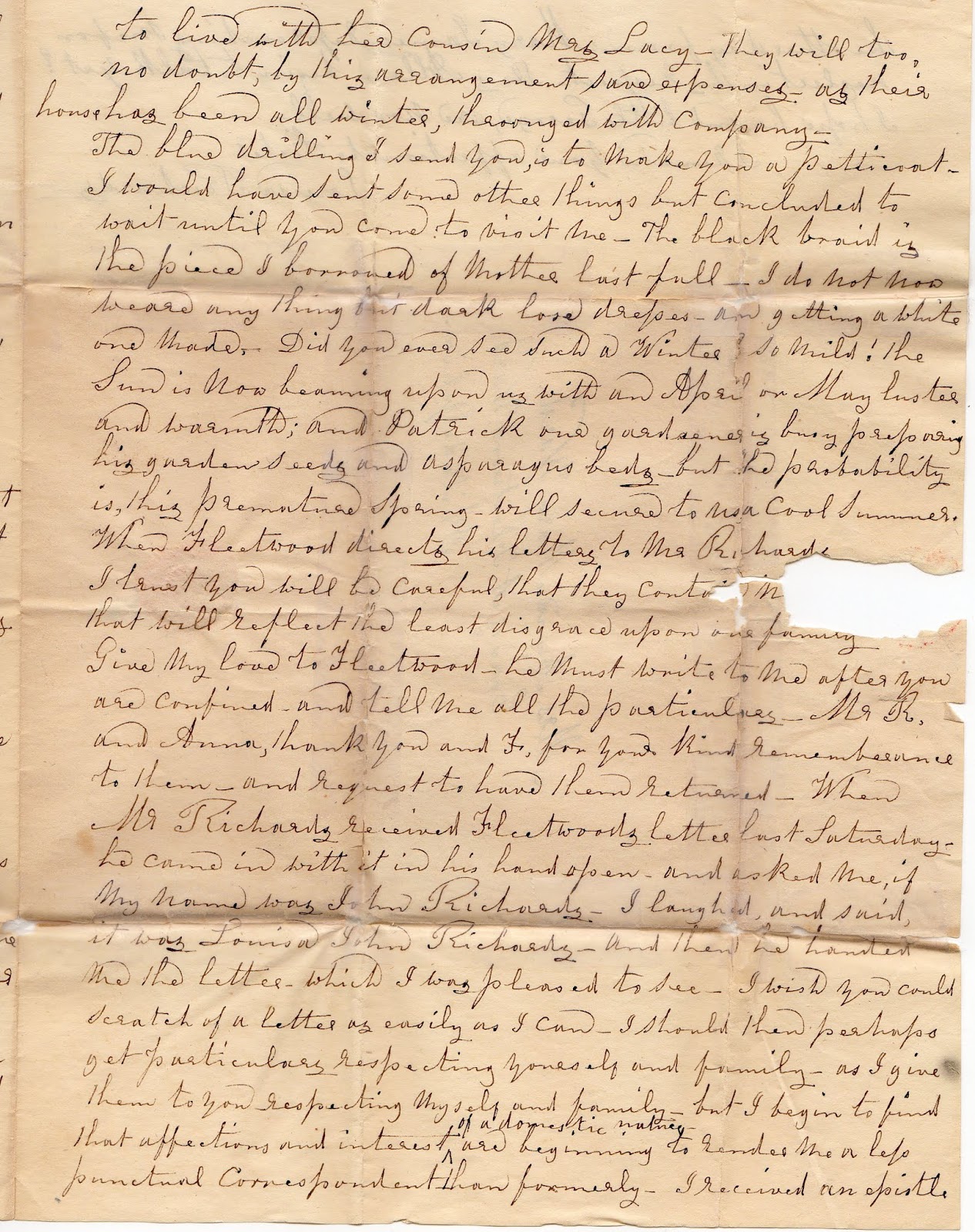 All Bound Together: A peek into the past - A letter written in 1842 ...