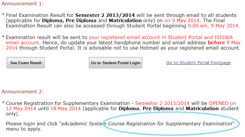 yuhuu :)): Apa itu Supplementary Examination UiTM