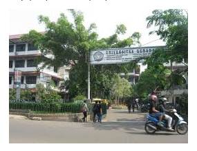 created by aisyah: lokasi kampus Universitas Gunadarma