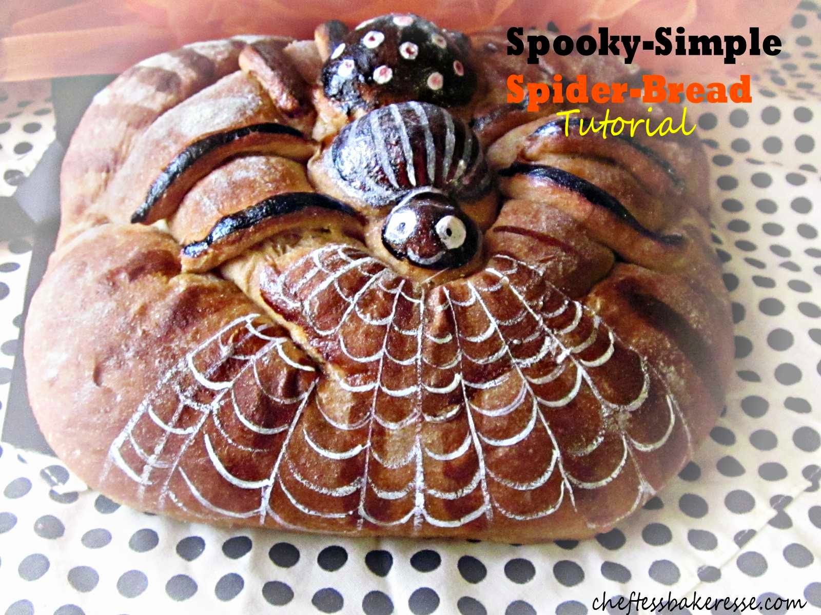 Chef Tess Bakeresse: Spider-Pan Dulce...Tutorial