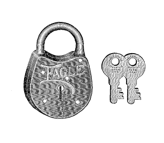 Digital Stamp Design: Free Key and Lock Digital Stamps: 2 Vintage Lock ...