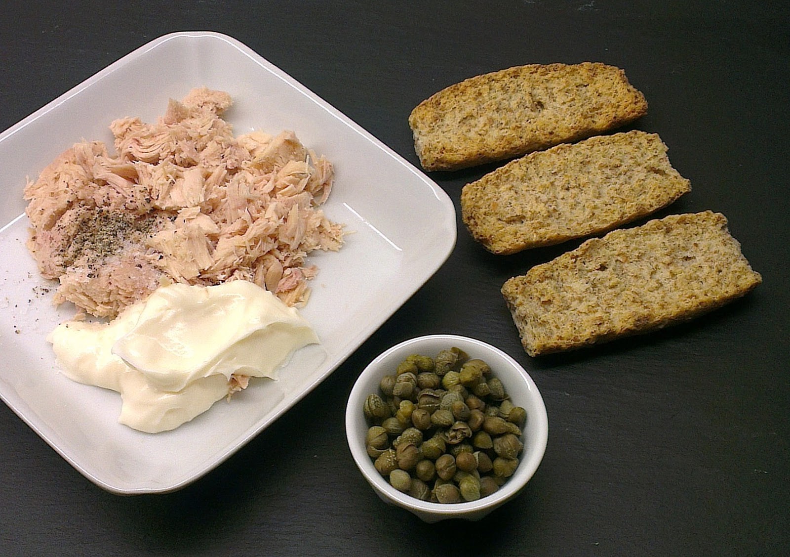 Klidfaster.dk: 18. fastedag: skorper med tunsalat...