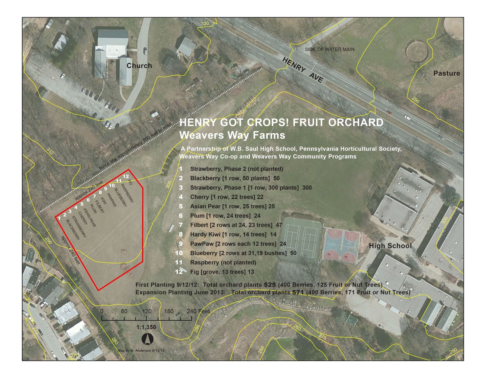 Henry Got Crops!: Orchard Map Made by Farm Assistant Nancy Anderson
