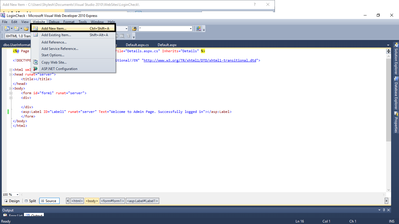 Shopping Cart Program using ASP.NET | Web Technology | ShyleshBlog ...
