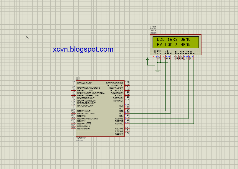 BÀI 20 : LCD PIC16F887 XC8 - Huỳnh Ngọc Lâm