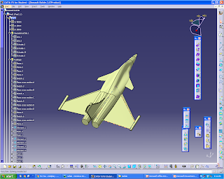 my catia V5: Dassault Aviation Rafale 3 Plan View Reverse Engineering