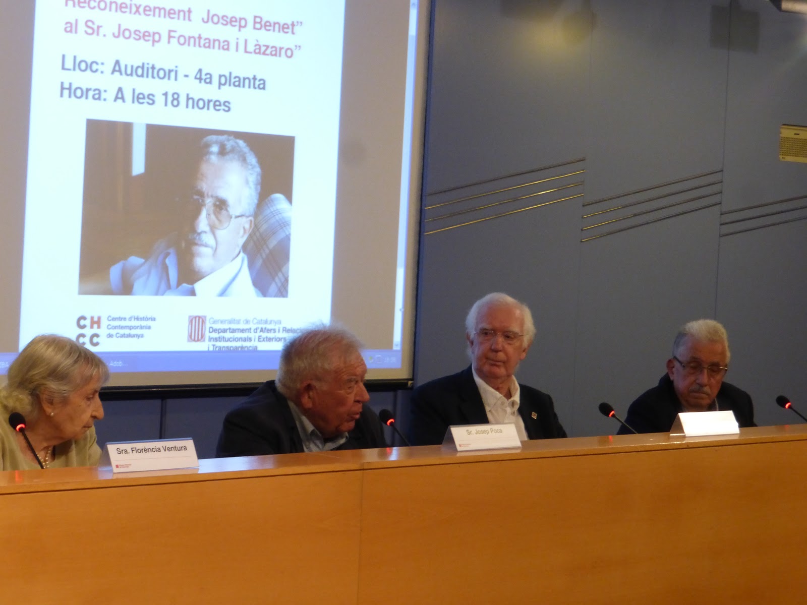 Al Vent del Nord: Guardó "Reconeixement Josep Benet" al Dr. Josep ...