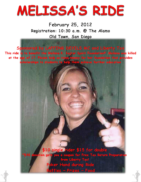 Bikers Of America, Know Your Rights!: Melissa's Ride - Sat. Feb. 25th ...
