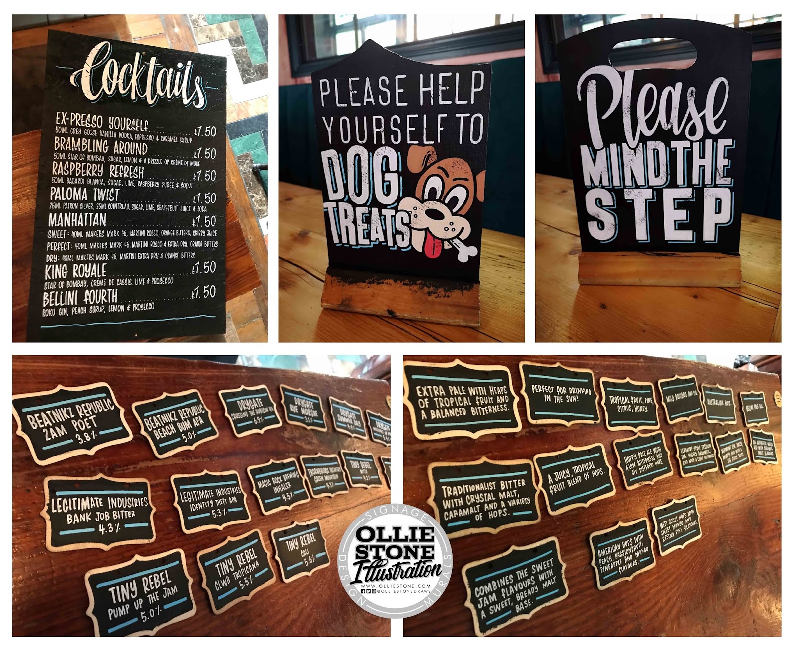 Blackboard Sign Writer by Ollie Stone: Chalkboards, blackboards and ...