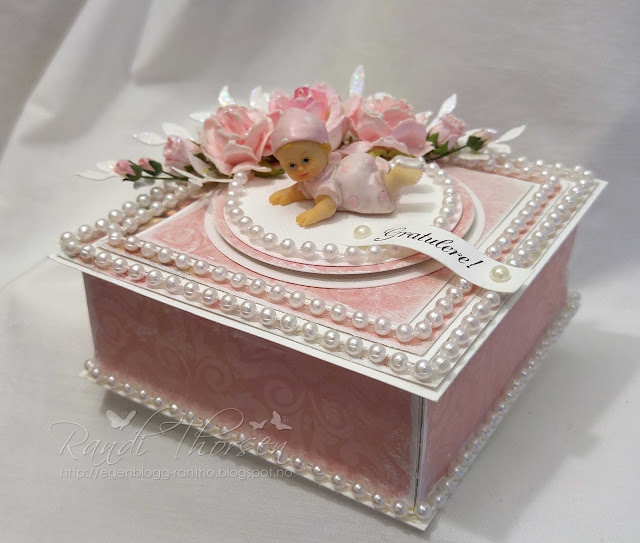 Wild Orchid Crafts: Gift Box for Baby Girl - Tutorial