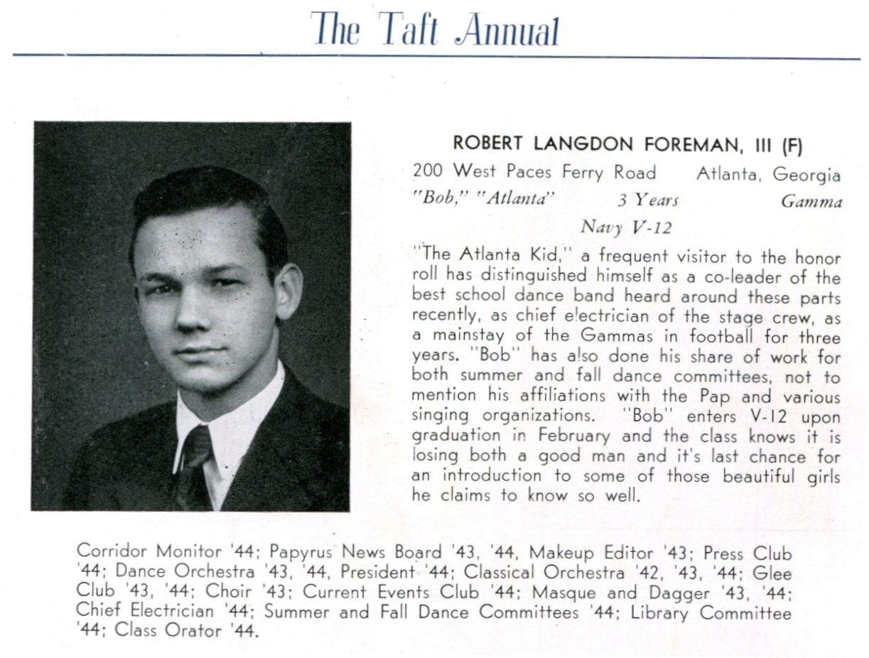 FOX FACT: ROBERT L. FOREMAN, JR. 1926-2017