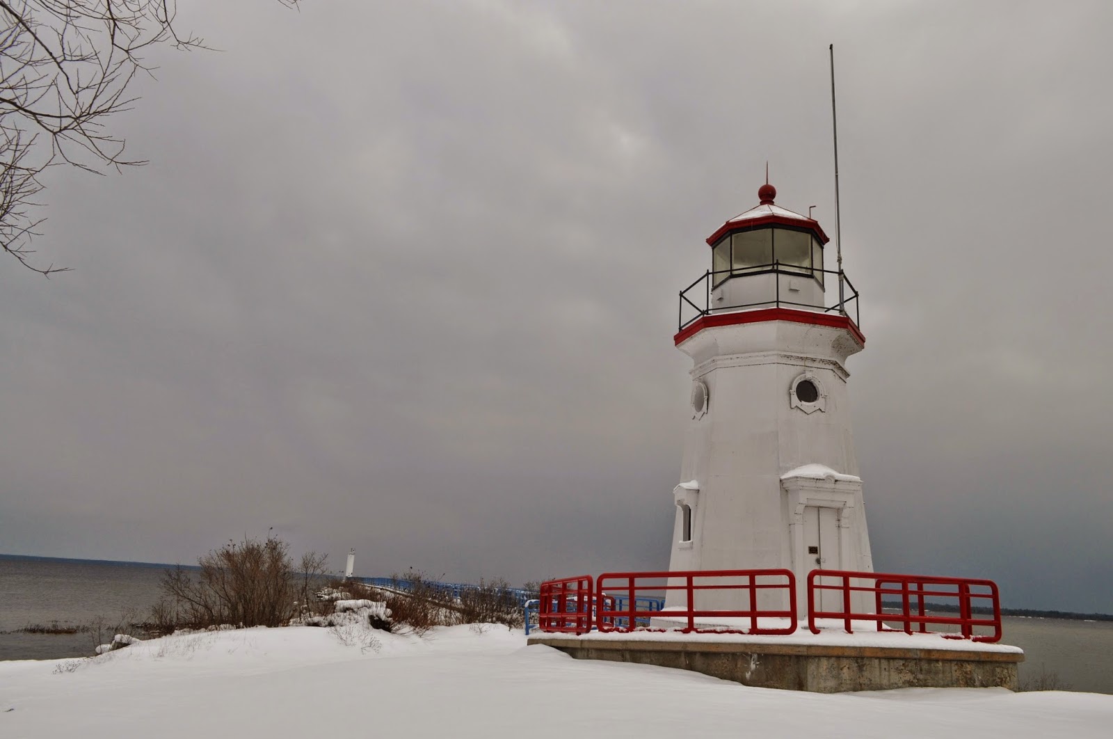 WC-LIGHTHOUSES: CHEBOYGAN CRIB LIGHTHOUSE-CHEBOYGAN, MICHIGAN
