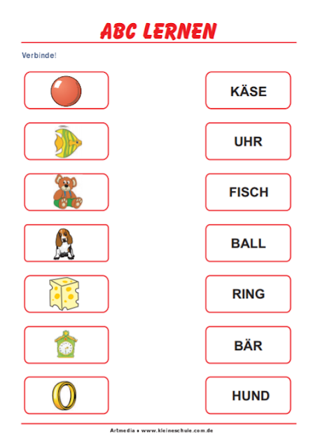 Buchstaben lernen / ABC lernen - Tipss und Vorlagen