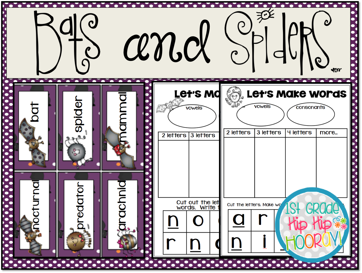 1st Grade Hip Hip Hooray!: Spiders and Bats BEWARE!
