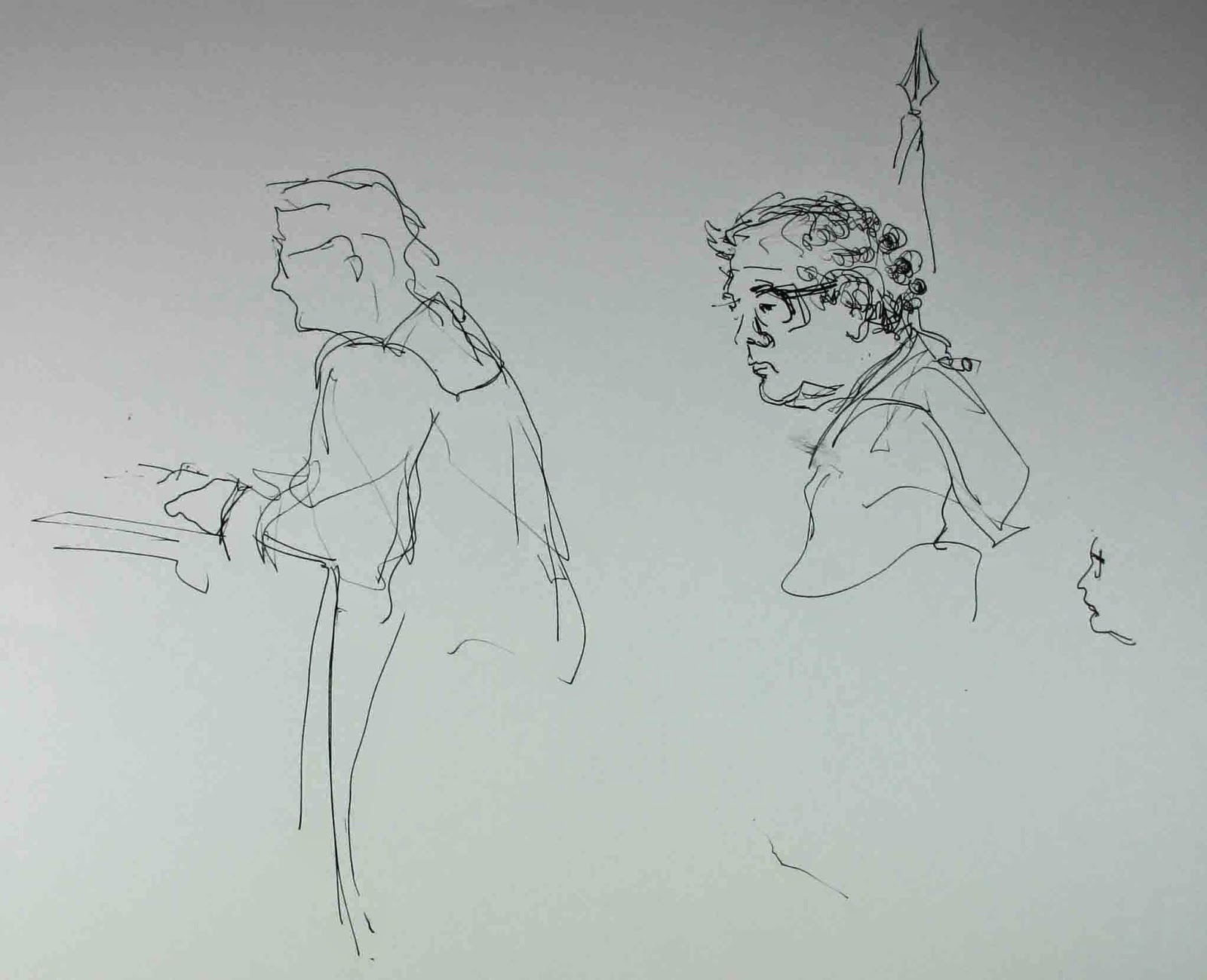 Drawing from an uncomfortable position: July 2014