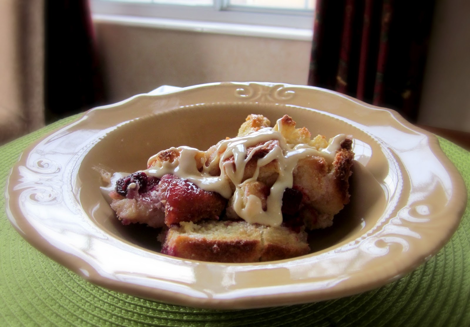 Honey I'm Home: Raspberry Bread Pudding Deliciousness