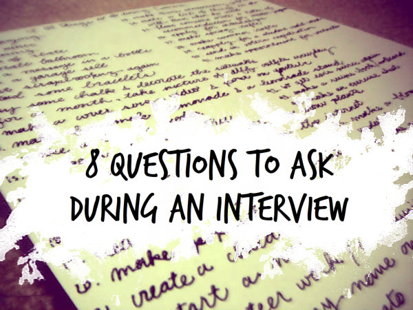 Variety O' Variety Blog: Eight Questions to Ask During an Interview