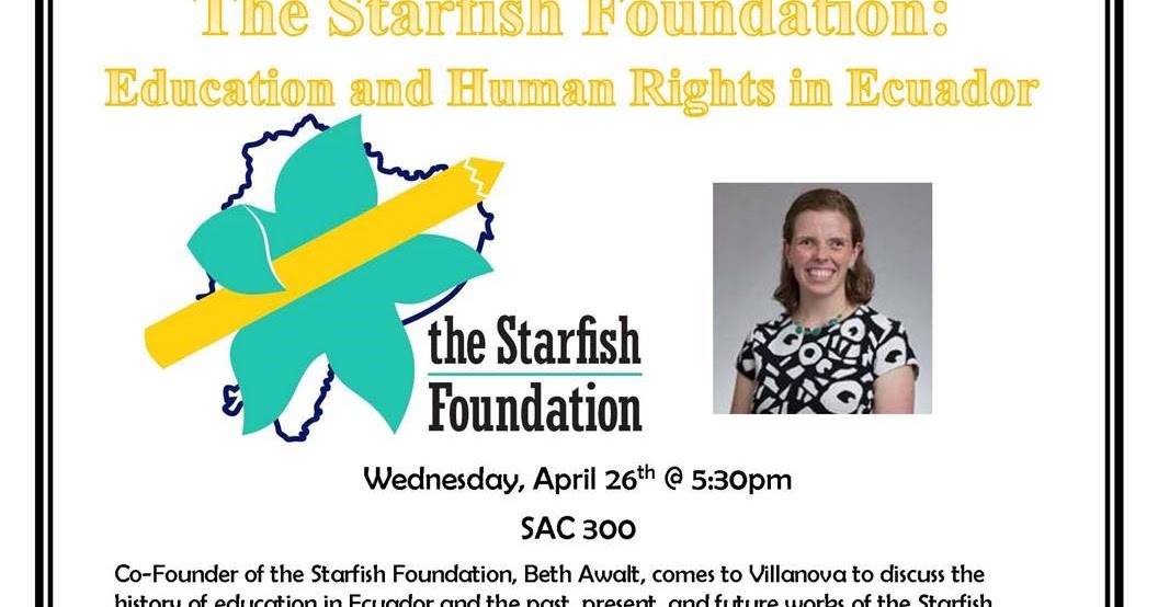 Learn more about the Starfish Foundation on 4/26!